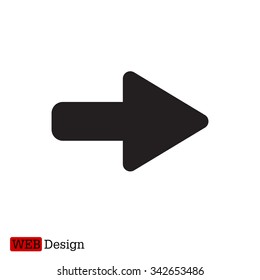 Vektor Stok Right Arrow Symbol Icon (Tanpa Royalti) 316078388 ...