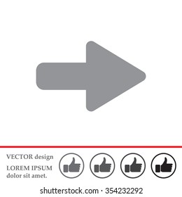 Right Arrow Symbol Icon: เวกเตอร์สต็อก (ปลอดค่าลิขสิทธิ์) 354232292 ...