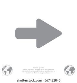 Right Arrow Symbol Icon Stock Vector (Royalty Free) 367422845 ...