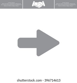 Right Arrow Symbol Icon Stock Vector (Royalty Free) 493223767