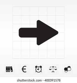 Right Arrow Symbol Icon Stock Vector (Royalty Free) 400391578 ...