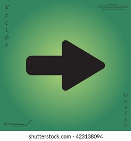 Right Arrow Symbol Icon Stock Vector (Royalty Free) 437269102