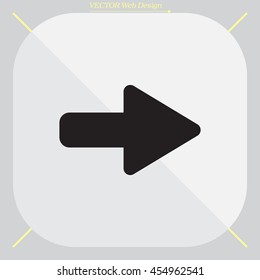 Right Arrow Symbol Icon: vector de stock (libre de regalías) 454962541 ...