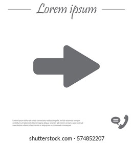 Right Arrow Symbol Icon Stock Vector (Royalty Free) 574852207 ...