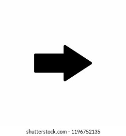 Right Arrow Symbol Icon Vector Stock Vector (Royalty Free) 1196752135 ...