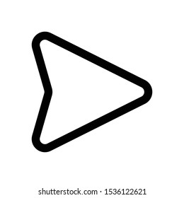 Right Arrow Vector Single Icon Stock Vector (Royalty Free) 1536122621 ...