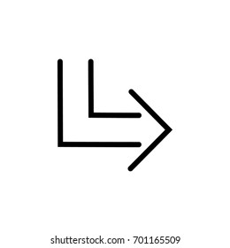 Right Direction Arrow Symbol Vector Stock Vector (Royalty Free ...