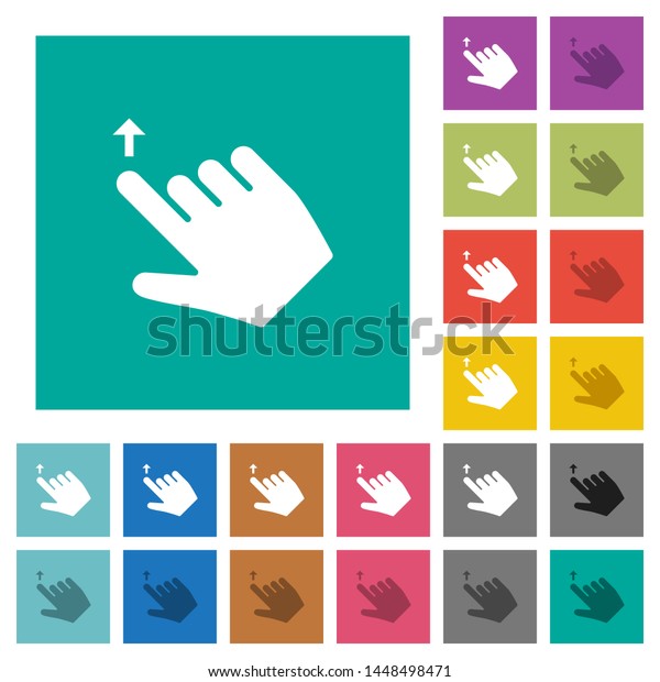 Right Handed Slide Gesture Multi Colored Stock Vector (Royalty Free ...