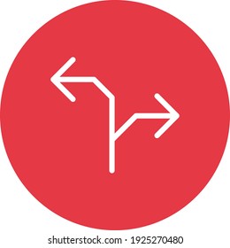 Right Left Direction Icon Vector Image Stock Vector (Royalty Free ...