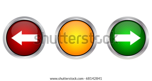 Right Left Traffic Light Stock Vector (Royalty Free) 68142841