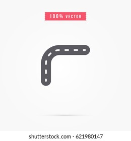 Right Road Icon Stock Vector (Royalty Free) 621980147 | Shutterstock