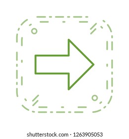 Right Vector Icon Sign Icon Vector Stock Vector (Royalty Free ...