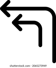 Right Way Arrow Outline Vector Icon Stock Vector (Royalty Free ...