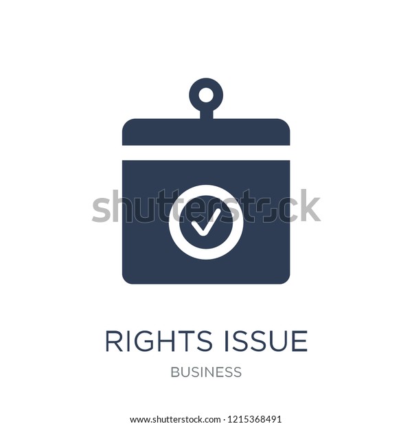 Rights Issue Icon Trendy Flat Vector Stock Vector (Royalty Free ...