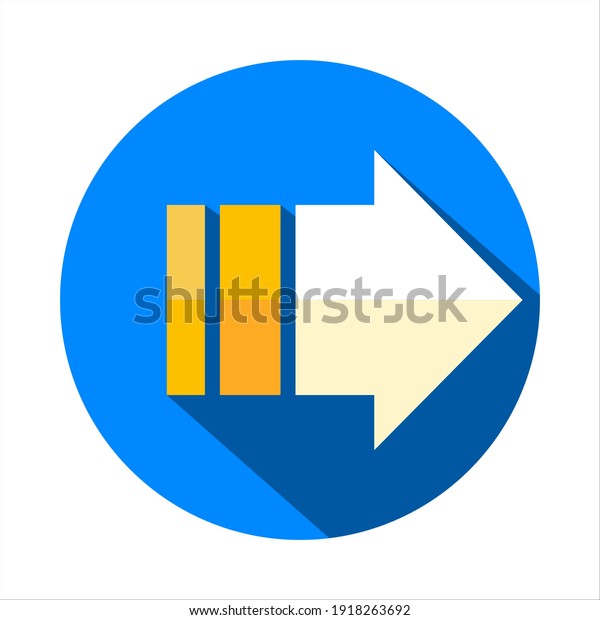 Rightward Arrow Icon Vactor Illustration Stock Vector (Royalty Free ...