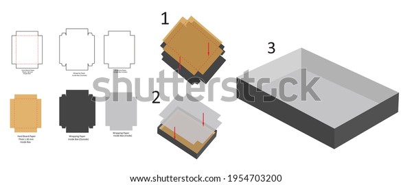 Rigid Tray Box Rigid Inner Box Stock Vector (Royalty Free) 1954703200 ...