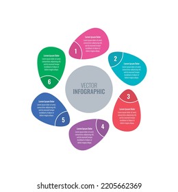 Ring Information Template Six Option Informational Stock Vector ...