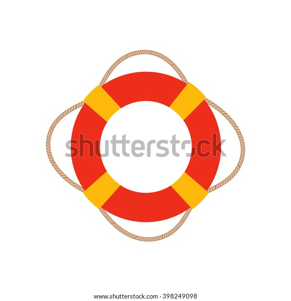 Ring Life Buoy Vector Illustration Ring Stock Vector (Royalty Free ...