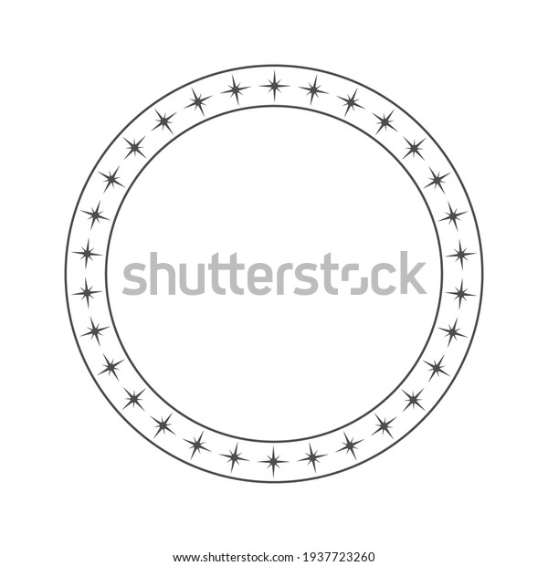 Ring Made Twinkling Stars Vector Illustration Stock Vector (Royalty ...