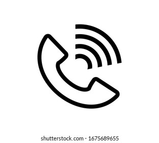 Ring Phone Icon Vector Telephone Icon Stock Vector (Royalty Free ...