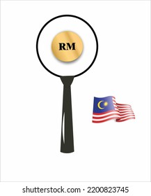 Ringgit Malaysia Official Currency Malaysia Single Stock Vector ...