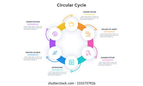 Ringlike Chart 3 Circular Elements Concept Stock Vector (Royalty Free ...