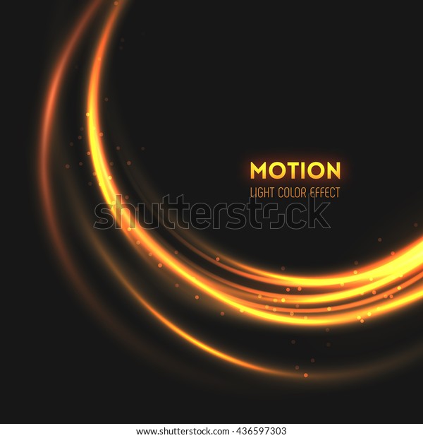 Rings Light Sparkling Lines Bokeh Particles Stock Vector (Royalty Free ...
