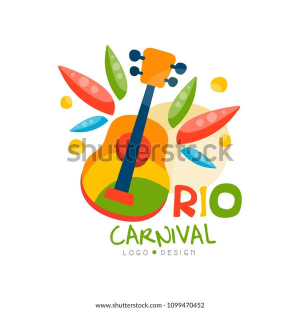 Rio Carnival Logo Design Bright Festive Stock Vector (Royalty Free ...