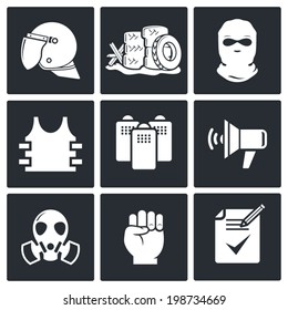 12,842 Riot icons Images, Stock Photos & Vectors | Shutterstock