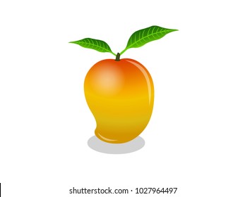 Ripe Alphonso Mango Cartoon Vector Image Stock Vector (Royalty Free ...