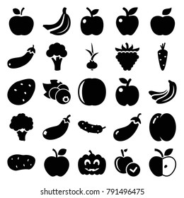 Ripe Icons Set 25 Editable Filled Stock Vector (Royalty Free) 791496475 ...