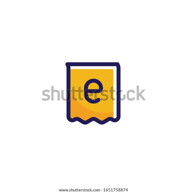 Ripped Einvoice Receipt Paper Color Line: เวกเตอร์สต็อก (ปลอดค่า ...