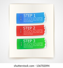 Ripped Paper Labels Set Stock Vector (Royalty Free) 136702094 ...
