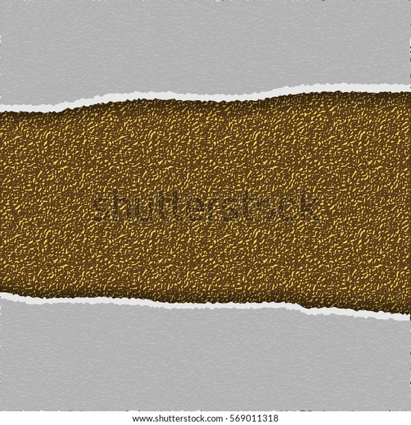 Ripped Paper On Gold Glitter Background: เวกเตอร์สต็อก (ปลอดค่า ...