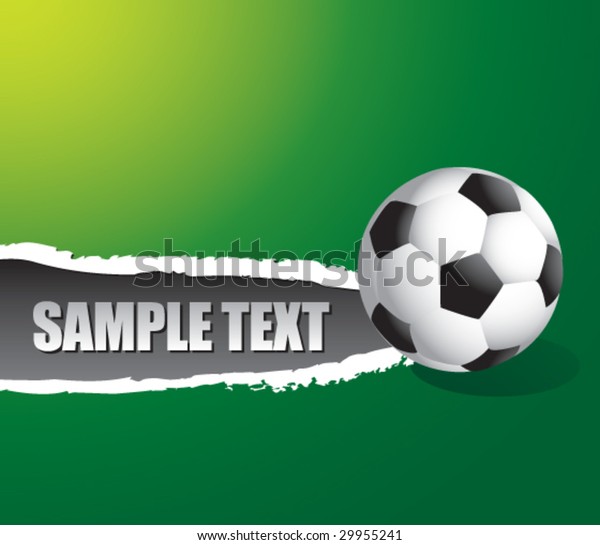 Ripped Paper Soccer Ball Stock Vector (Royalty Free) 29955241 ...