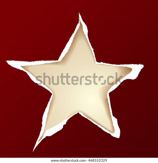 Ripped Paper Star Vector Art Illustration: vetor stock (livre de ...