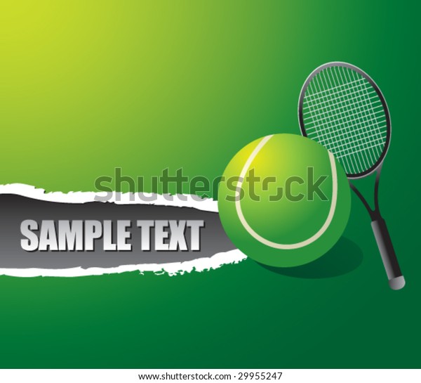 Ripped Paper Tennis Racket Stock Vector (Royalty Free) 29955247 ...