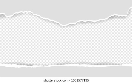 Ripped Paper Vector On Transparent Background Stock Vector (Royalty ...