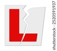 6,412 L Plate Royalty-Free Images, Stock Photos & Pictures | Shutterstock