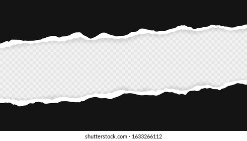 Black Ripped Paper Illustration Black Ripped Stock Vector (Royalty Free ...