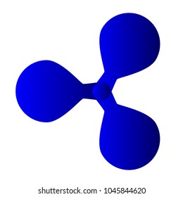 Ripple Sign On White Background Vector Stock Vector (Royalty Free ...