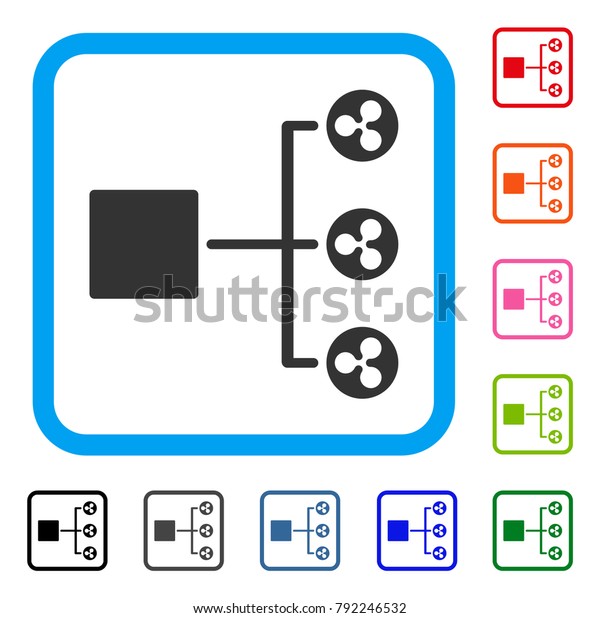 Ripple Structure Diagram Icon Flat Grey Stock Vector (Royalty Free ...