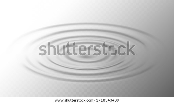 Ripple Water Surface Drop Side View Stock Vector (Royalty Free ...