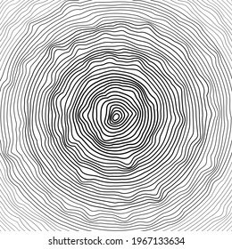Rippled Circle Waves Abstract Form Stock Vector (Royalty Free ...