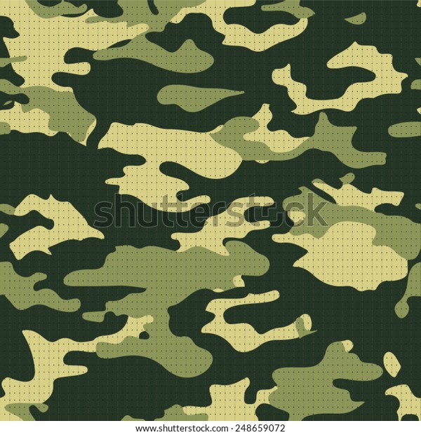 Ripstop Fabric Camouflage Print Vector Fashion Stock Vector (Royalty ...