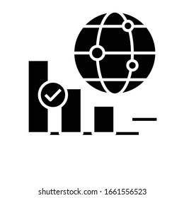 Rising Chart Black Icon Concept Illustration Stock Vector (Royalty Free ...