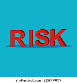 Risk Concept Letters Lined Word Risk Stock Vector (Royalty Free ...