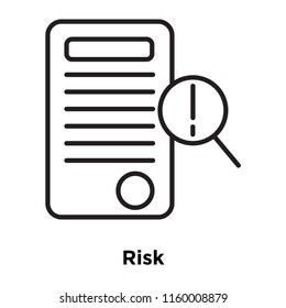Risk Vector Icon Isolated On Transparent Stock Vector (Royalty Free ...