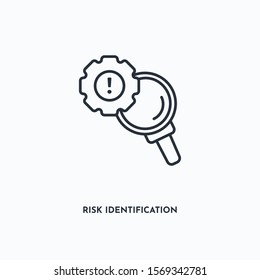 2 Color Risk Identification Concept Vector Stock Vector (Royalty Free ...