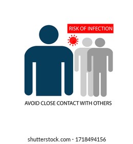 350 Avoid close contact icon vector Images, Stock Photos & Vectors ...